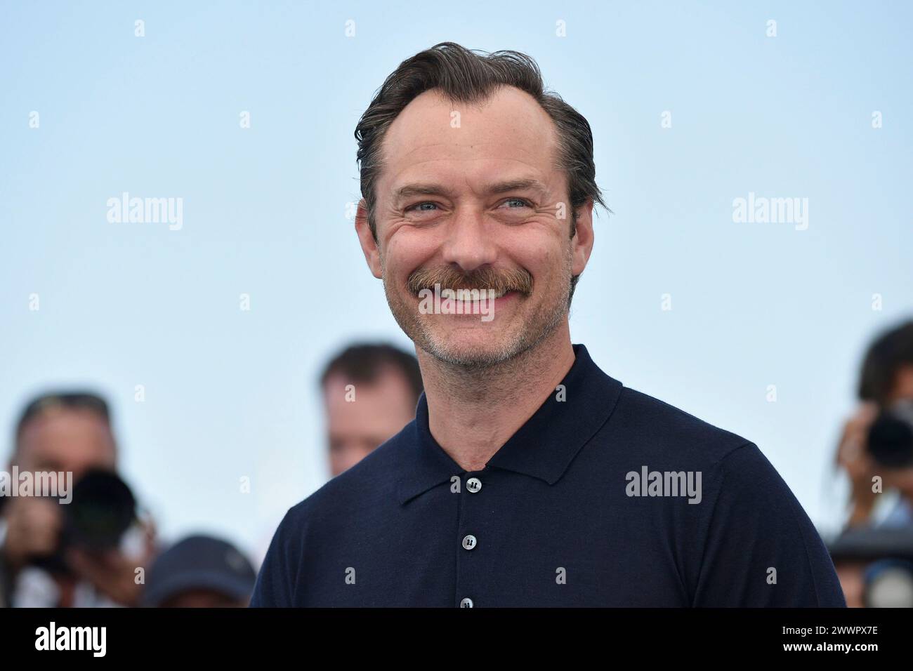 Actor Jude Law posing during the photocall of the film “Firebrand” on ...