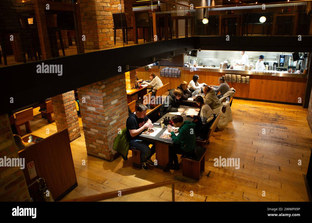 Wagamama restaurant on Goodramgate in York, North Yorkshire Stock Photo ...
