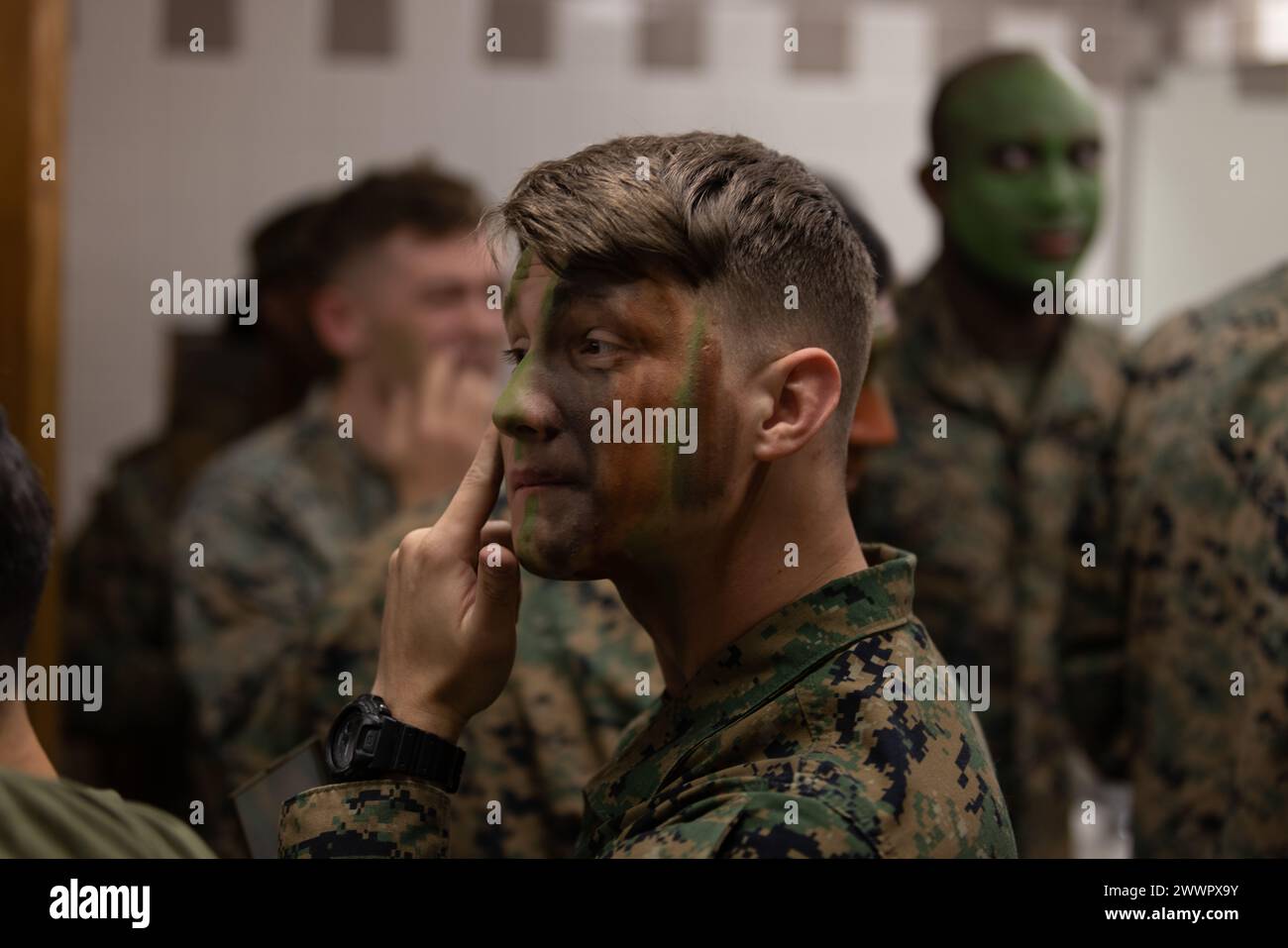 U.S. Marine Corps Cpl. Jonathan Johnson, flight equipment technician ...