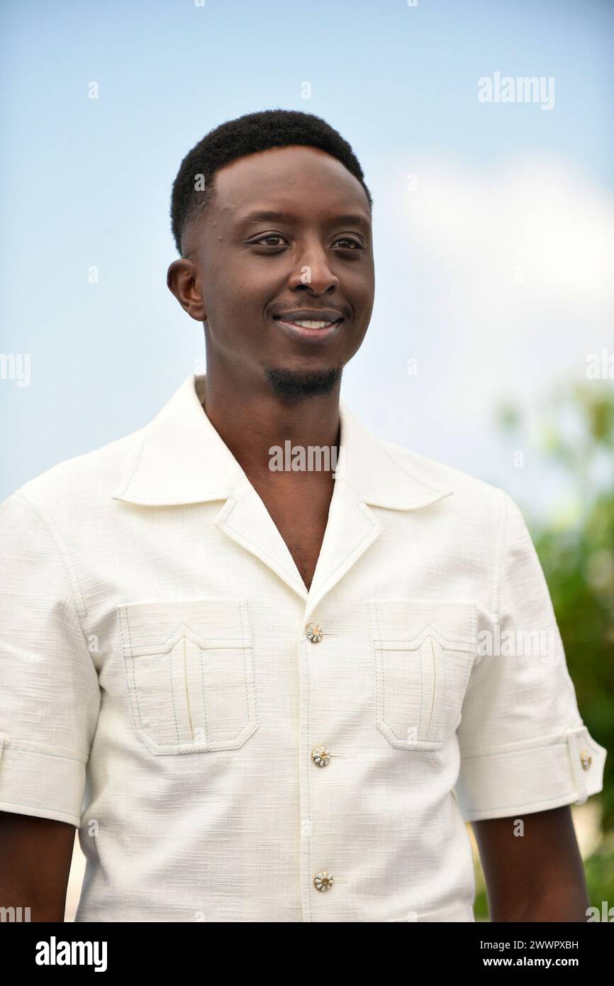Actor and humorist Ahmed Sylla posing during a photocall on the ...