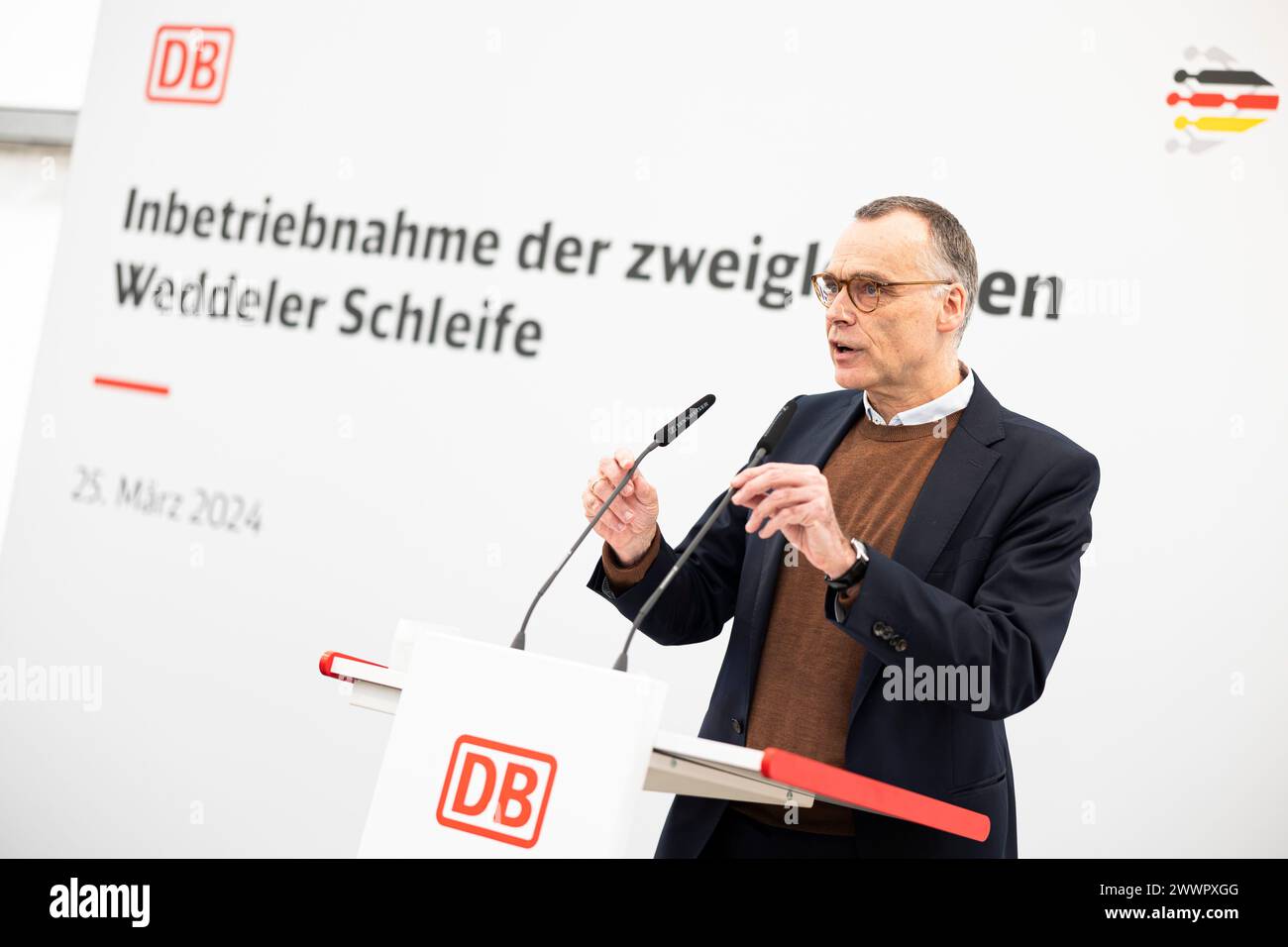 Lehre, Germany. 25th Mar, 2024. Berthold Huber, Board Member for ...