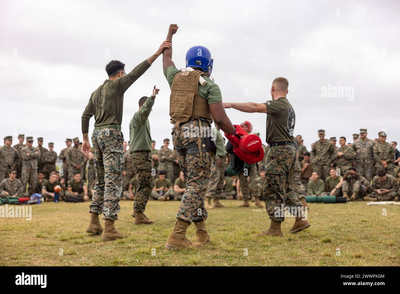 U.S. Marines with Marine Air Control Group (MACG) 18, participate in ...