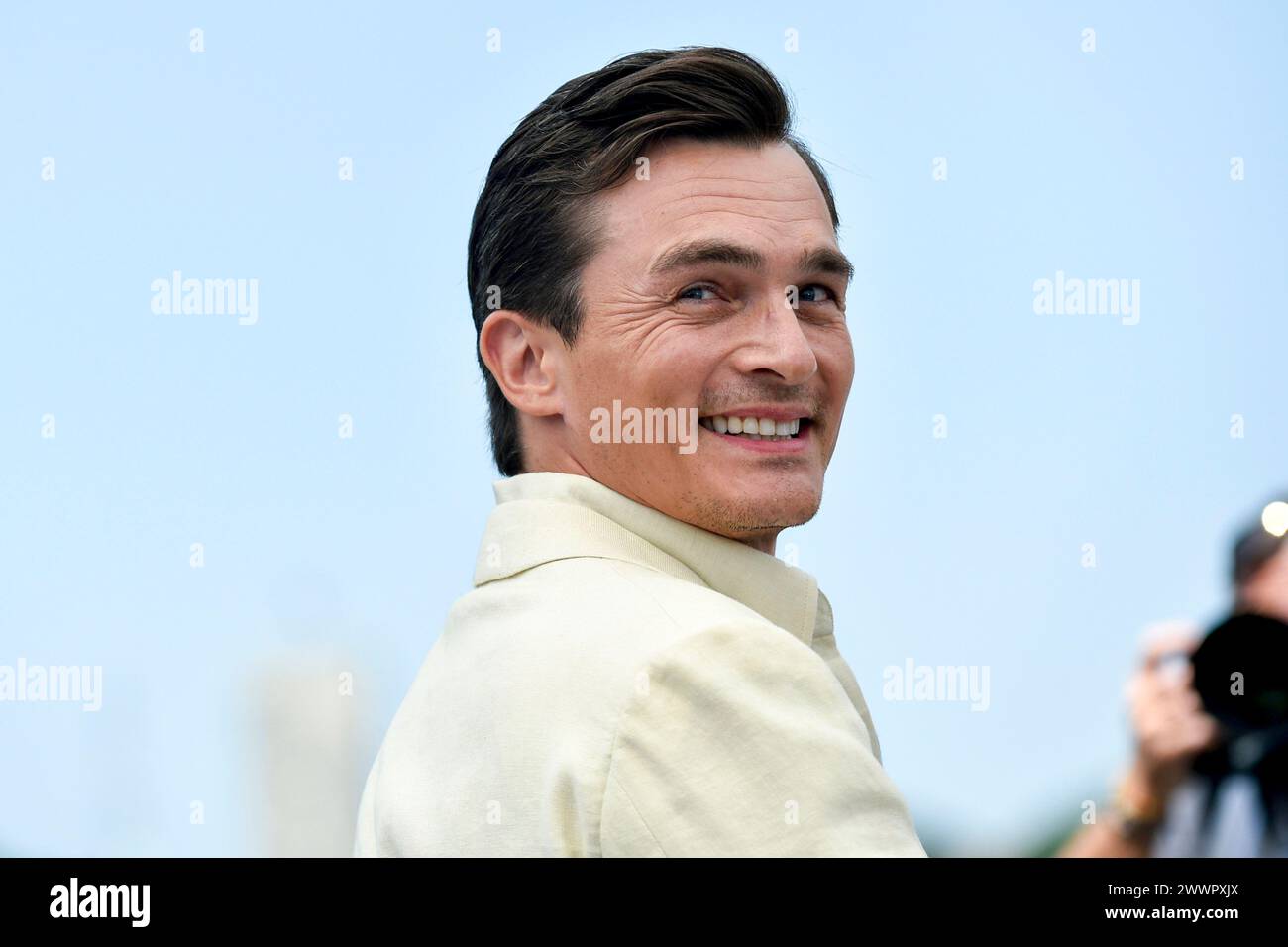 Actor Rupert Friend posing during the photocall of the film “Asteroid ...
