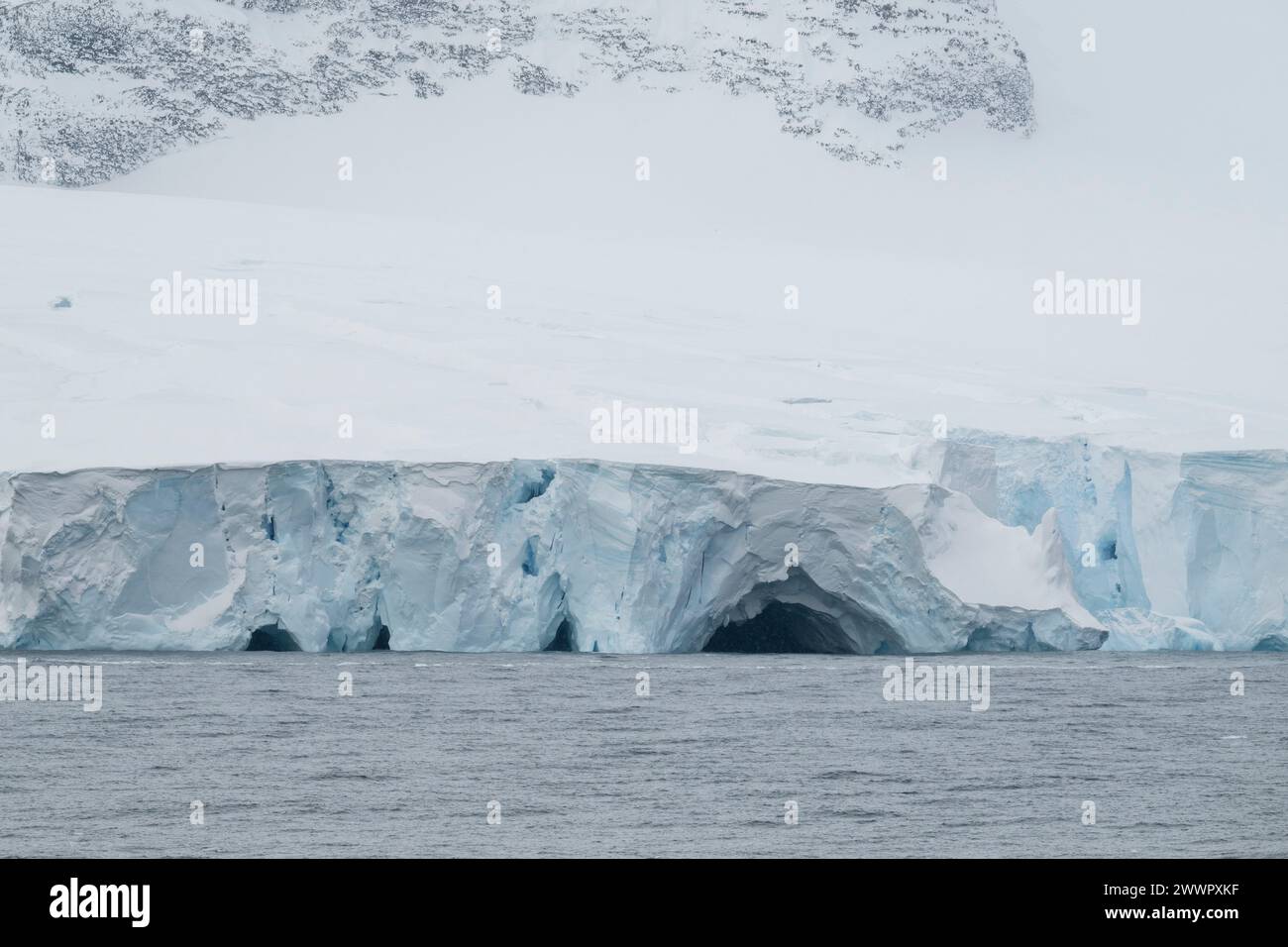Antarctica, Southern Ocean, Balleny Islands. Coastal view of Sturge ...