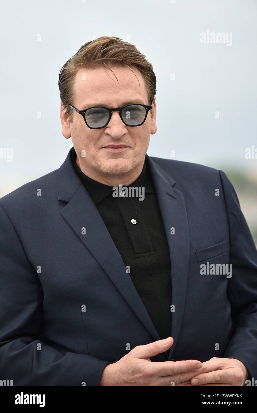 Actor Benoit Magimel posing during the photocall of the film “The Taste ...