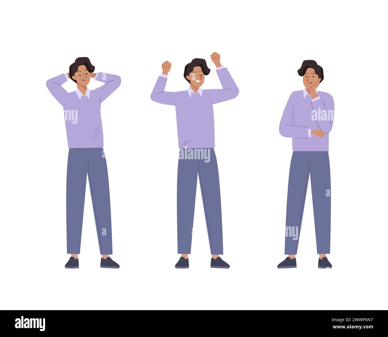 Hand gestures in the workplace Stock Vector Images - Alamy