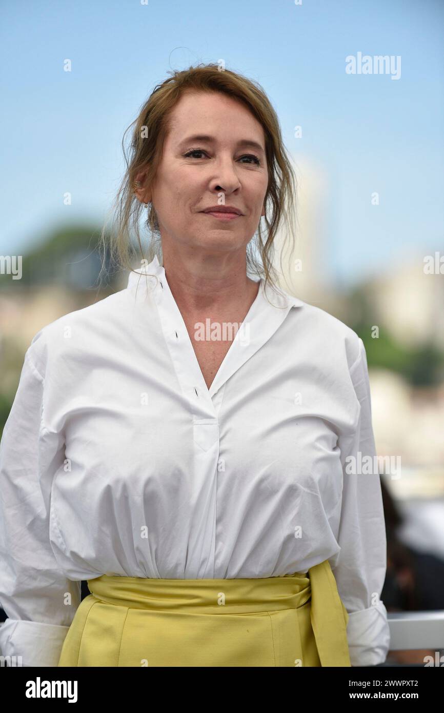 Actress Emmanuelle Bercot posing during the photocall of the film “Abbe ...