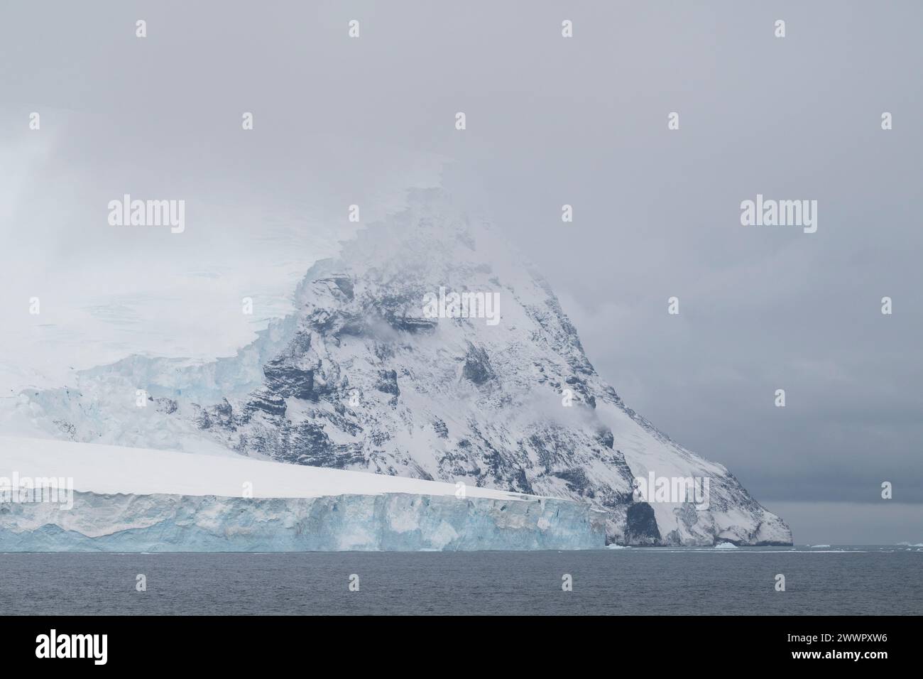 Antarctica, Southern Ocean, Balleny Islands. Coastal view of Sturge ...