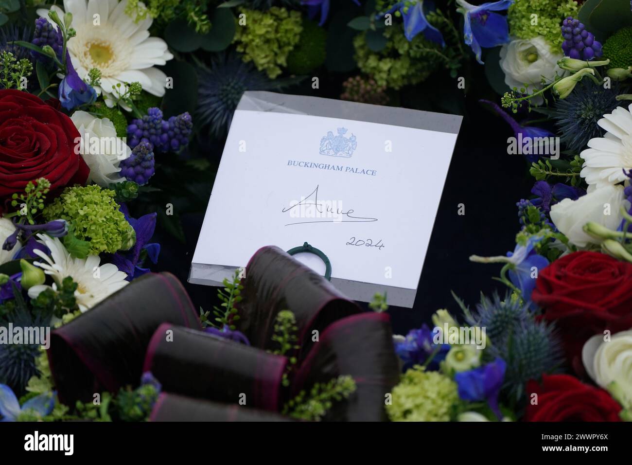 The Princess Royal lays a wreath at the Lockerbie Air Disaster Memorial ...