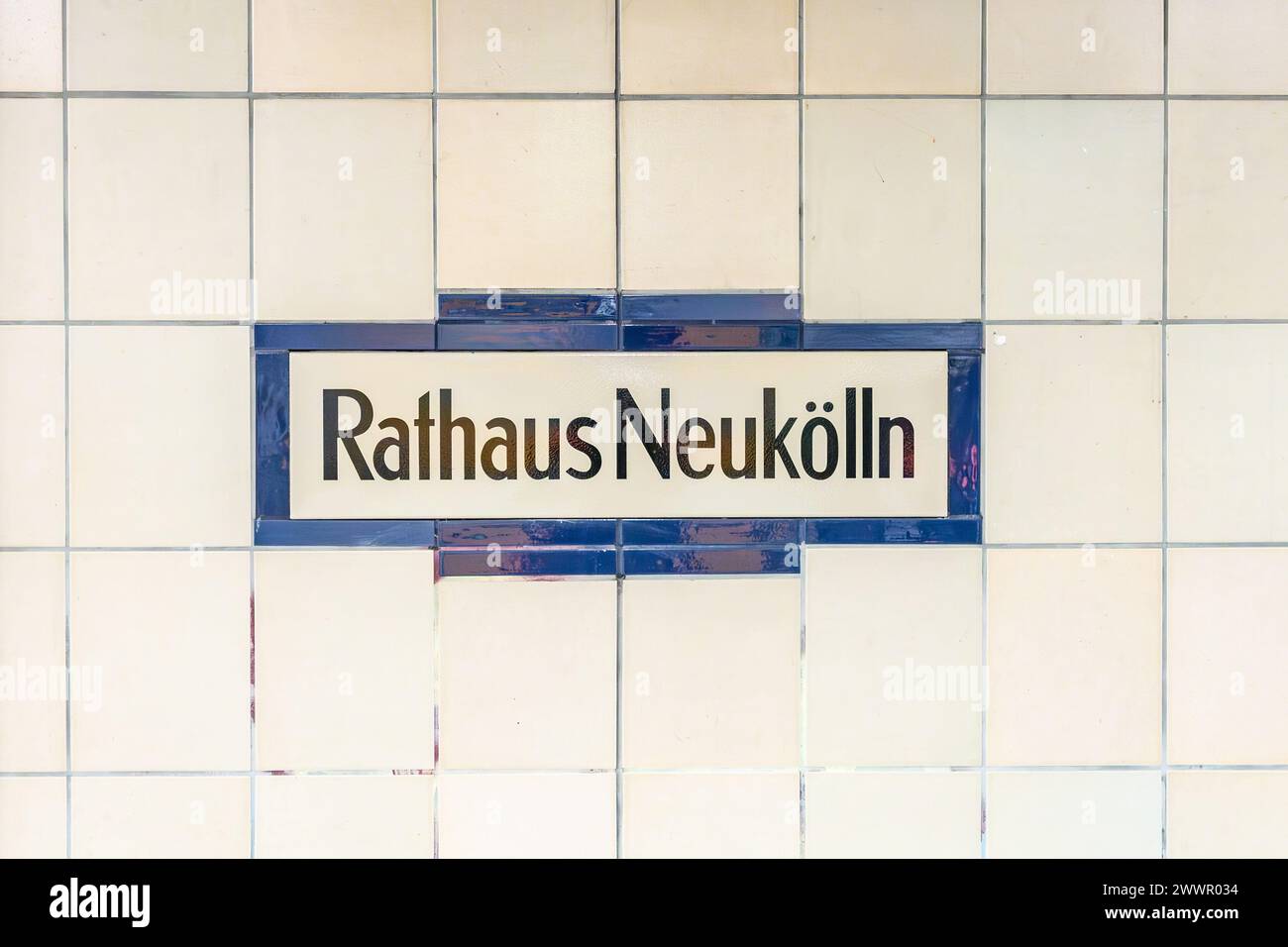 subway station signage Neukölln - new cologne - at the underground in ...