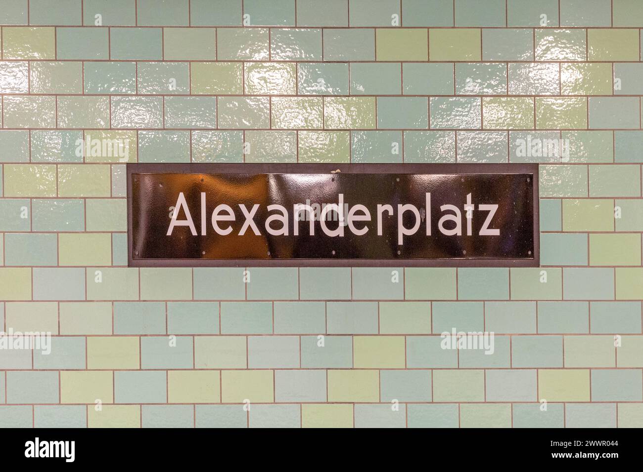 subway station signage Alexanderplatz - square of Alexander - at the ...