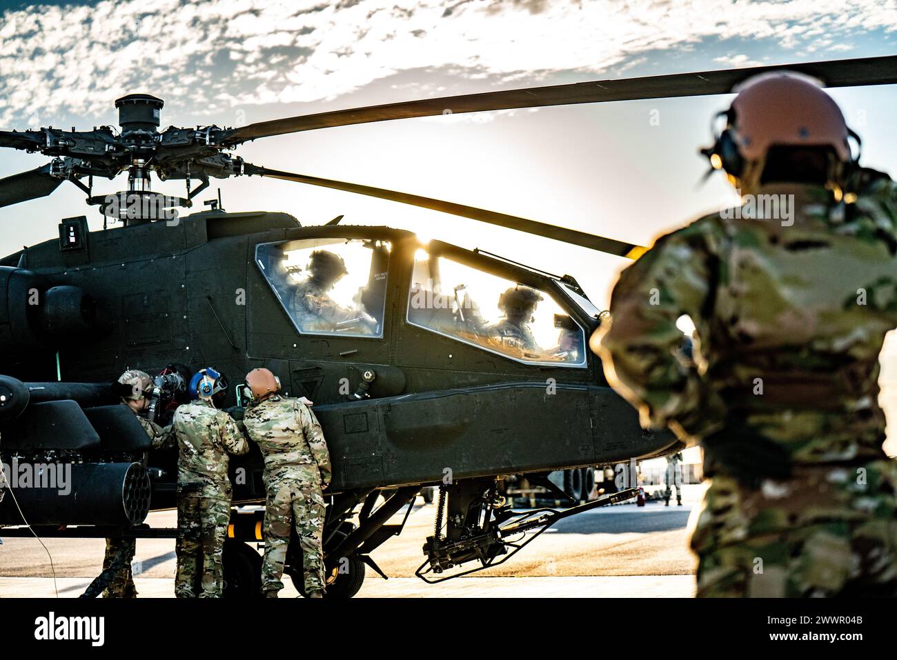 Paratroopers assigned to the 82nd Airborne Division Combat Aviation ...