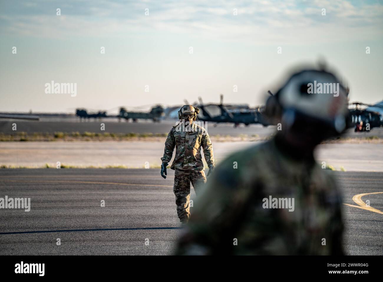 Paratroopers assigned to the 82nd Airborne Division Combat Aviation ...