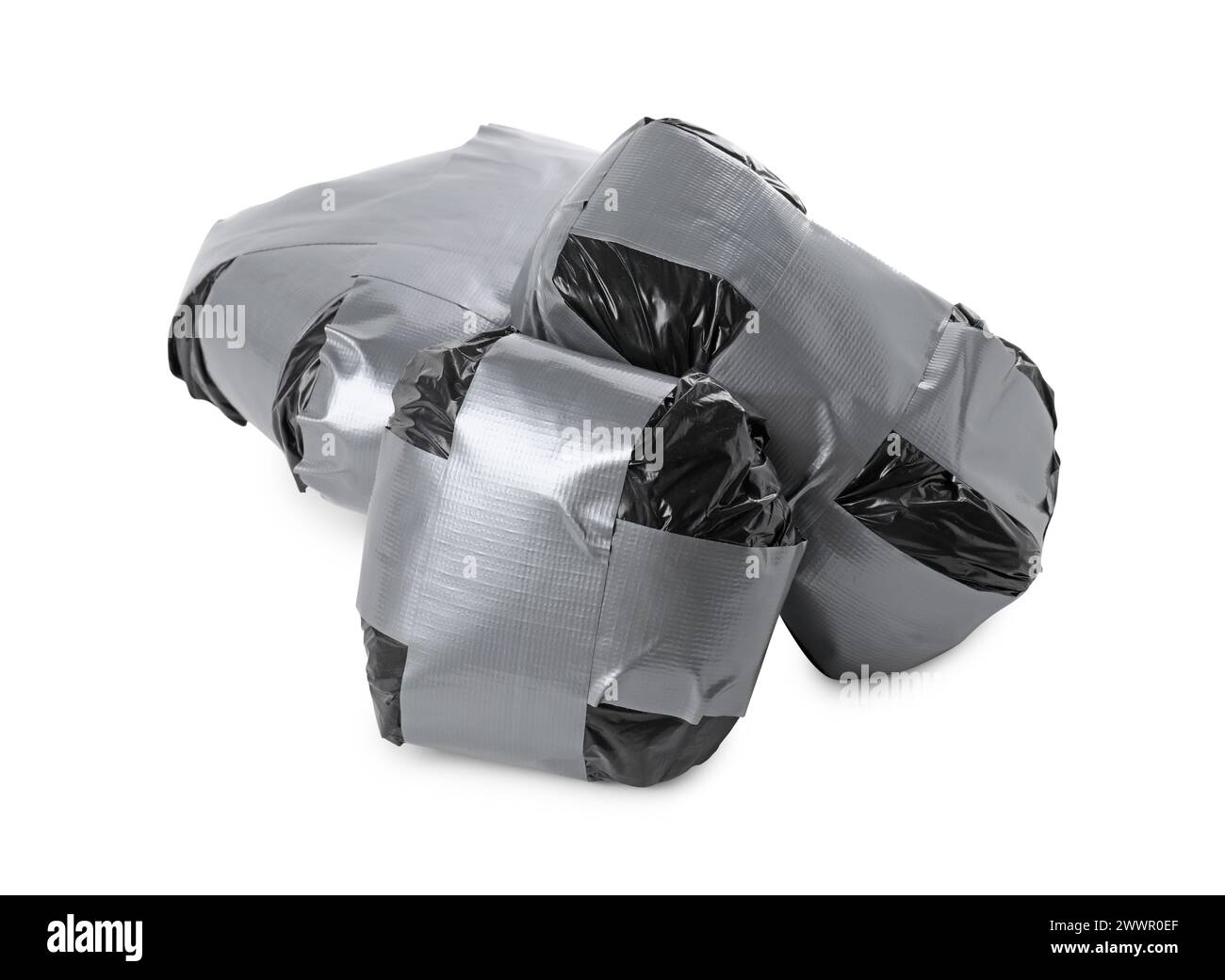 Packages with narcotics isolated on white. Drug addiction Stock Photo ...