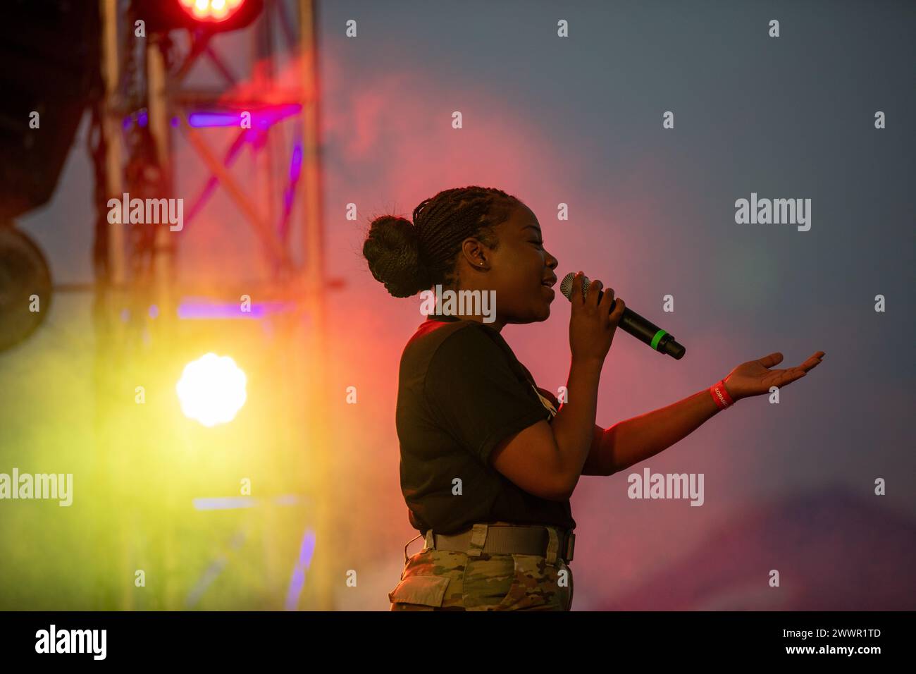 Sgt. Victoria Fatukasi, vocalist, 39th Army Band, 54th Troop Command ...