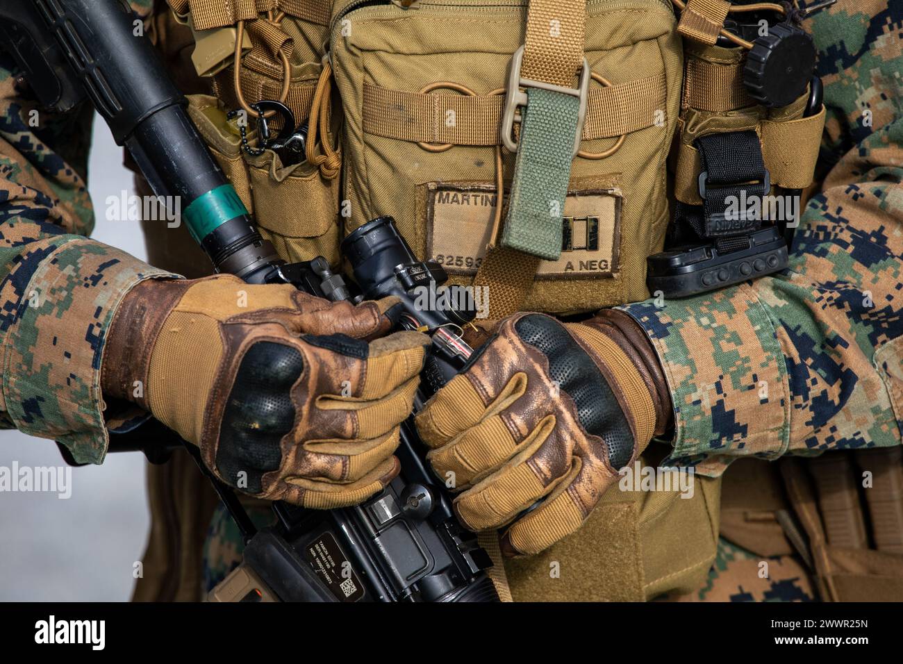 U.S. Marine Corps Capt. Santiago Martinez, a company commander with ...