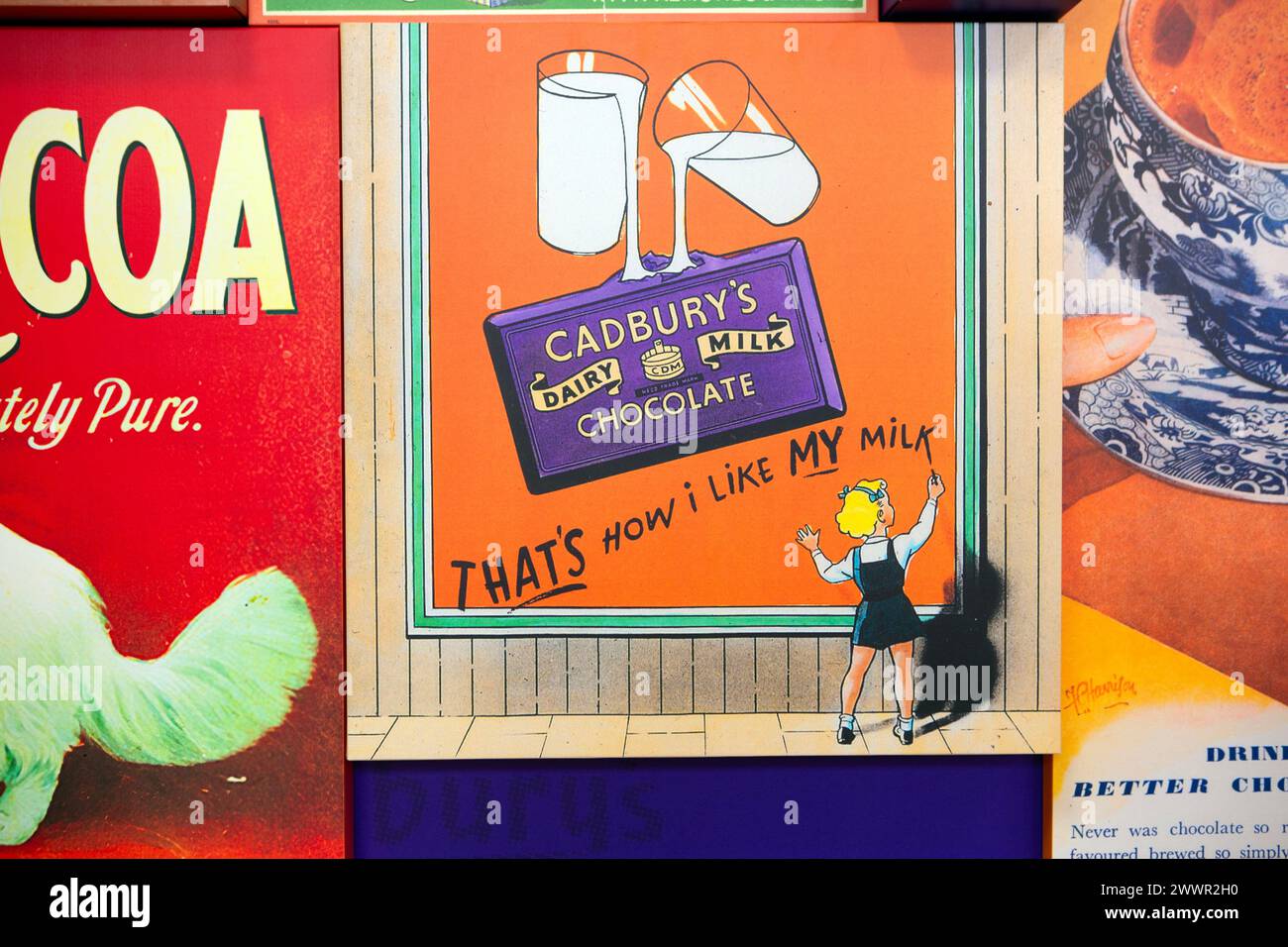 Vintage replica Cadbury's Dairy Milk Advertising signs of their ...