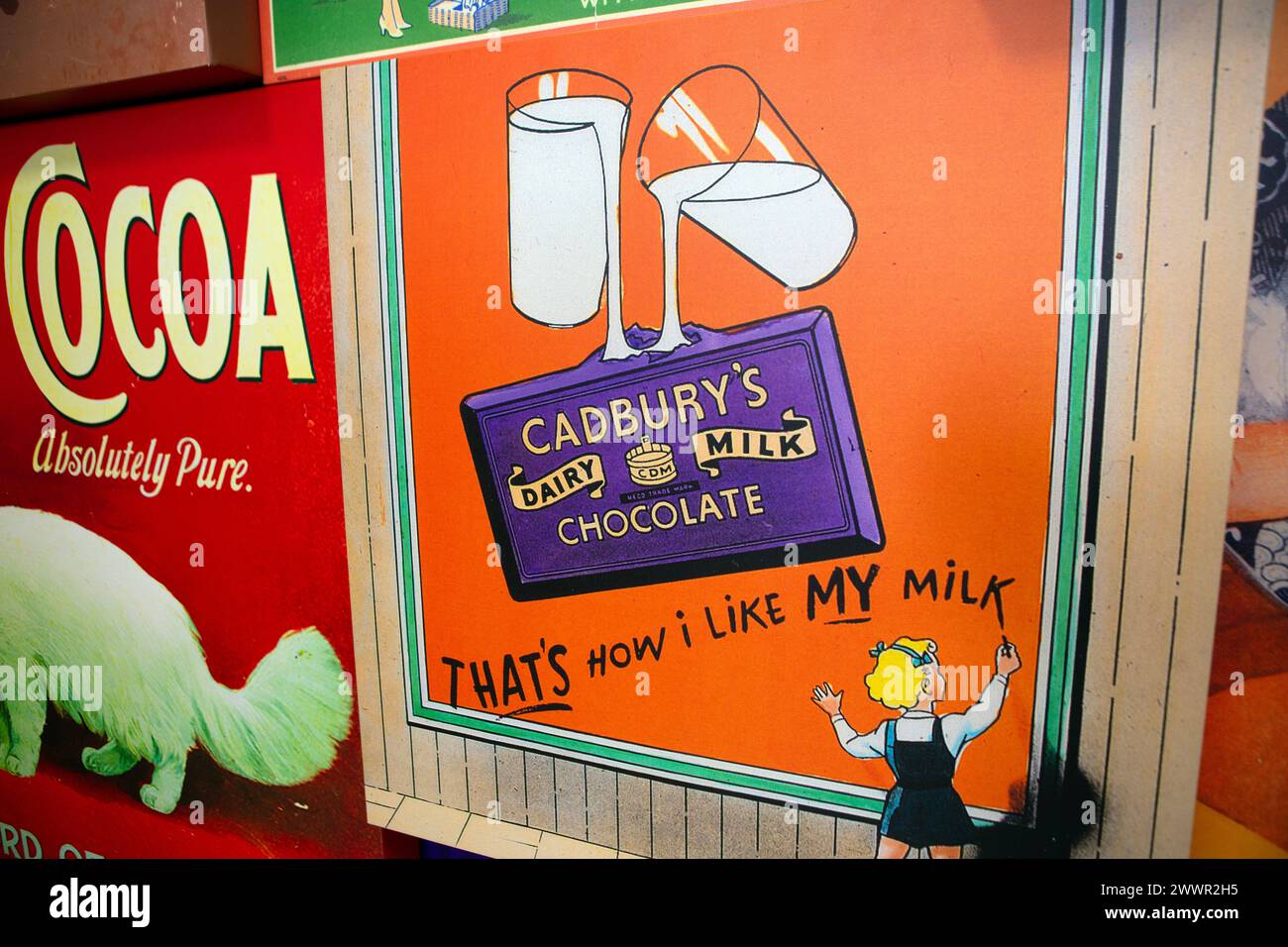 Vintage replica Cadbury's Dairy Milk Advertising signs of their ...