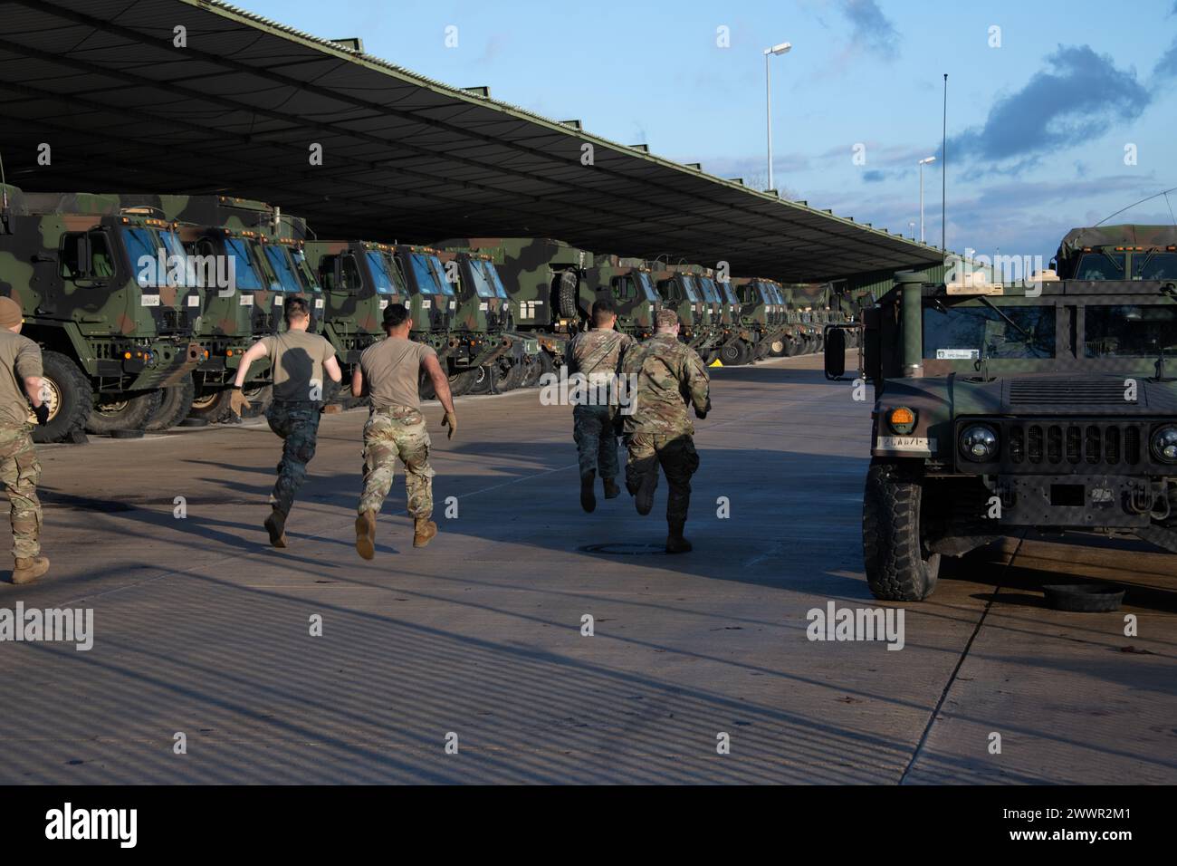 U.S. Soldiers with E company ("Evil Eye"), 1-3 Attack Battalion, 12 ...