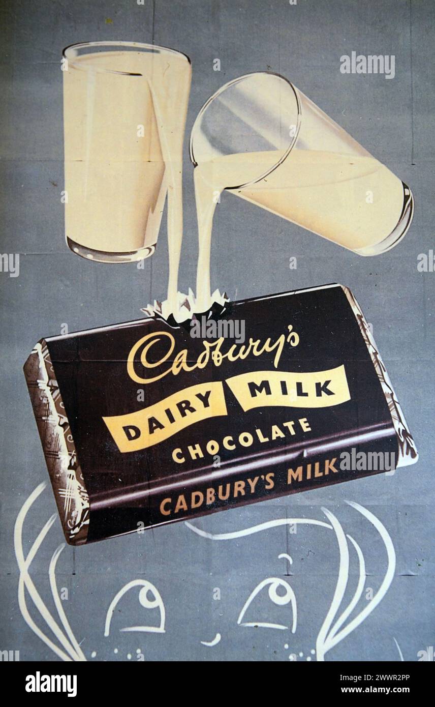 Vintage replica Cadbury's Advertising signs of their chocolate products ...