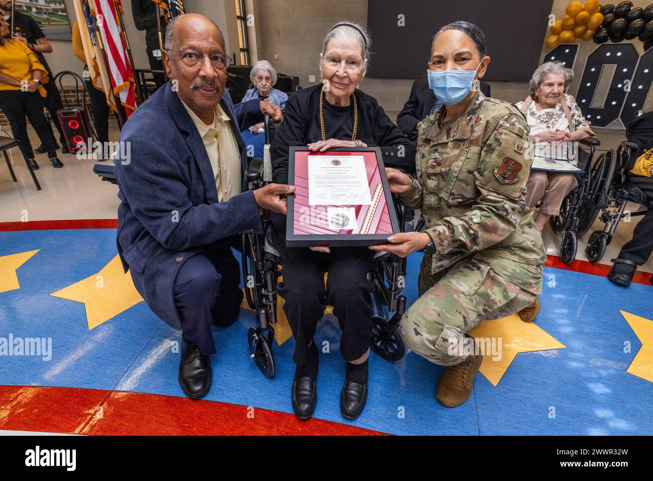 New Jersey State Senator Gordon M. Johnson, left, and U.S. Air Force ...