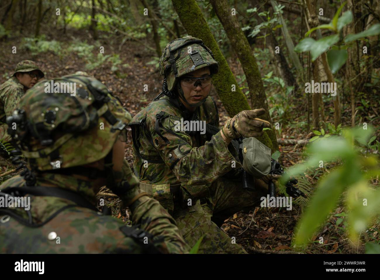 Japan Ground Self-Defense Force soldier Sgt. Koji Yamamoto, a rifleman ...