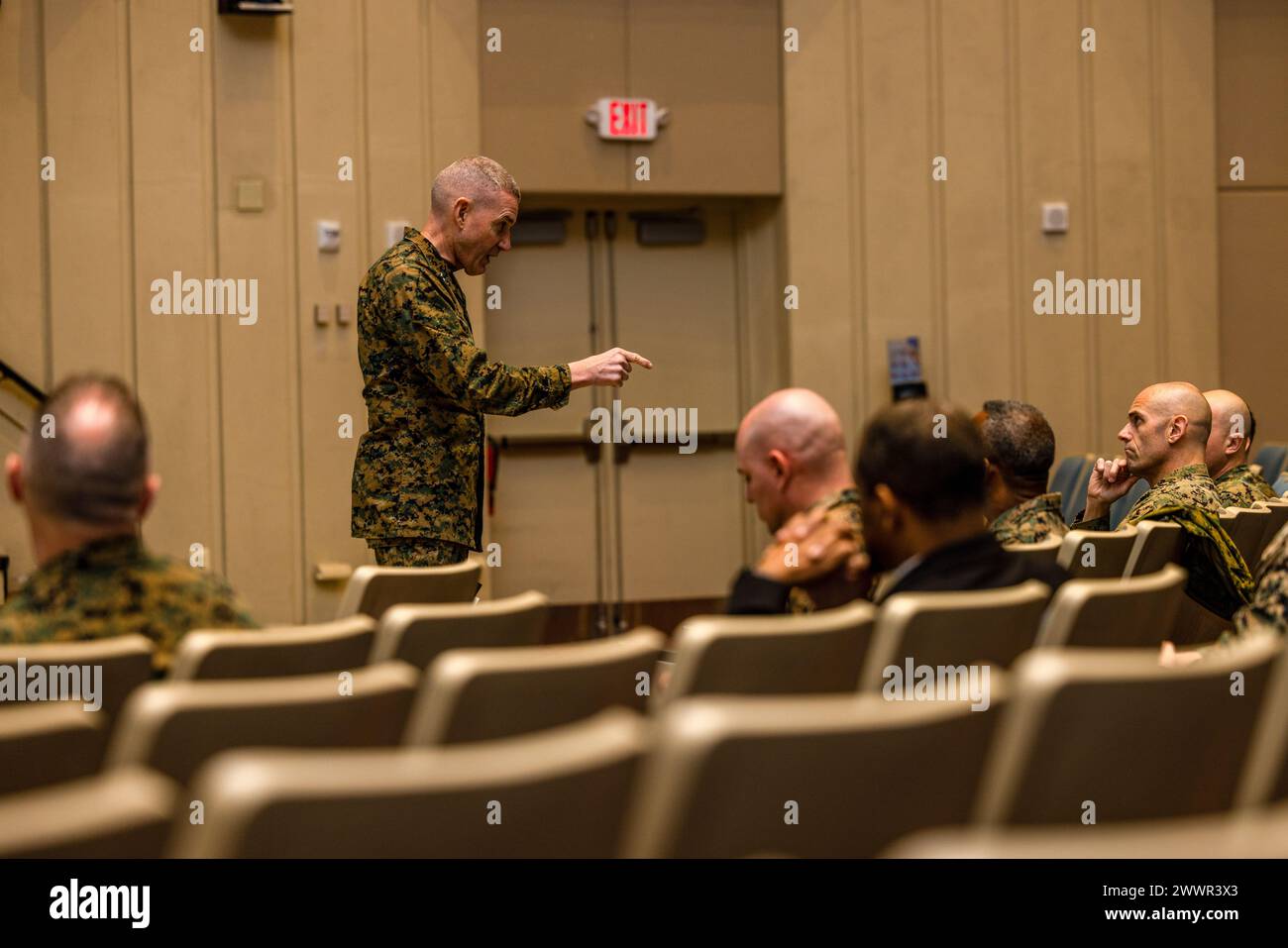Inspector General of the Marine Corps Maj. Gen. Jason Q. Bohm delivers ...