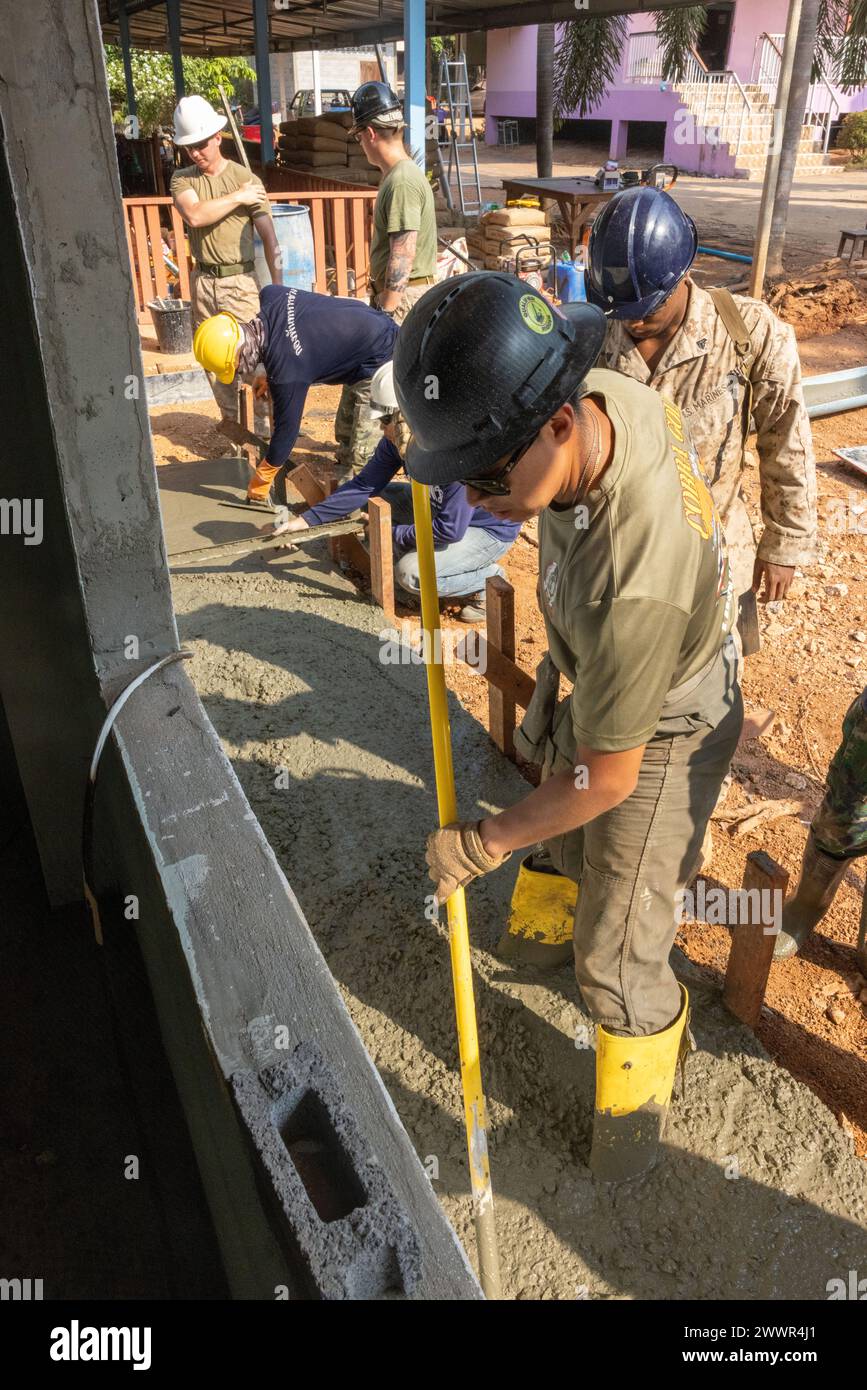 U.S. Marine Corps Cpl. Michael Tapia, a heavy equipment operator with Marine Wing Support ...