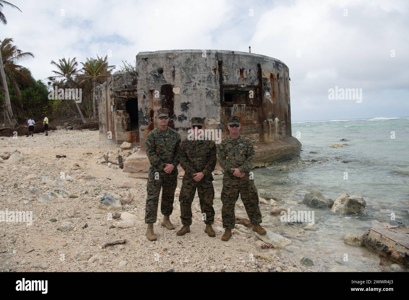From left: U.S. Marine Corps Sgt. Maj. Christopher Adams, 4th Marine ...