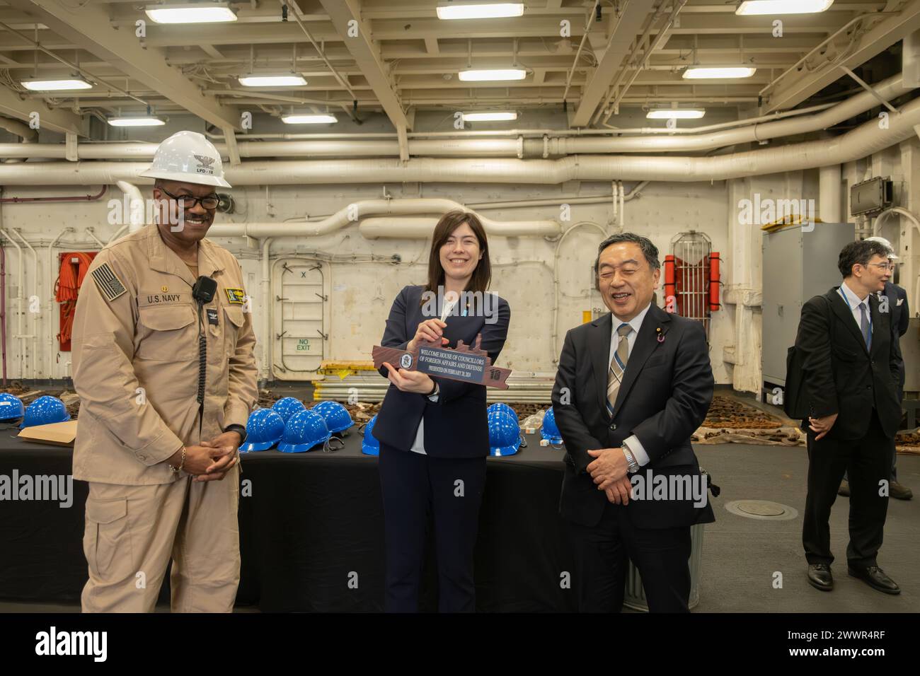 SASEBO, Japan (Feb. 20, 2024) Kimi Onoda, chairwoman of Japan’s House ...