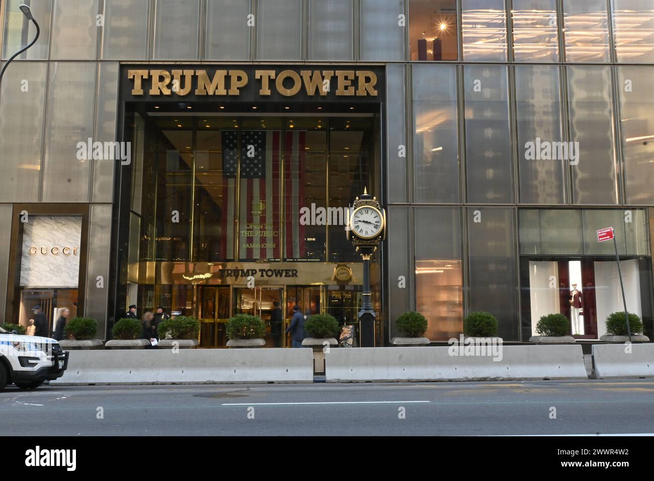 New York, New York, USA. 25th Mar, 2024. Outside Trump Tower on Fifth ...
