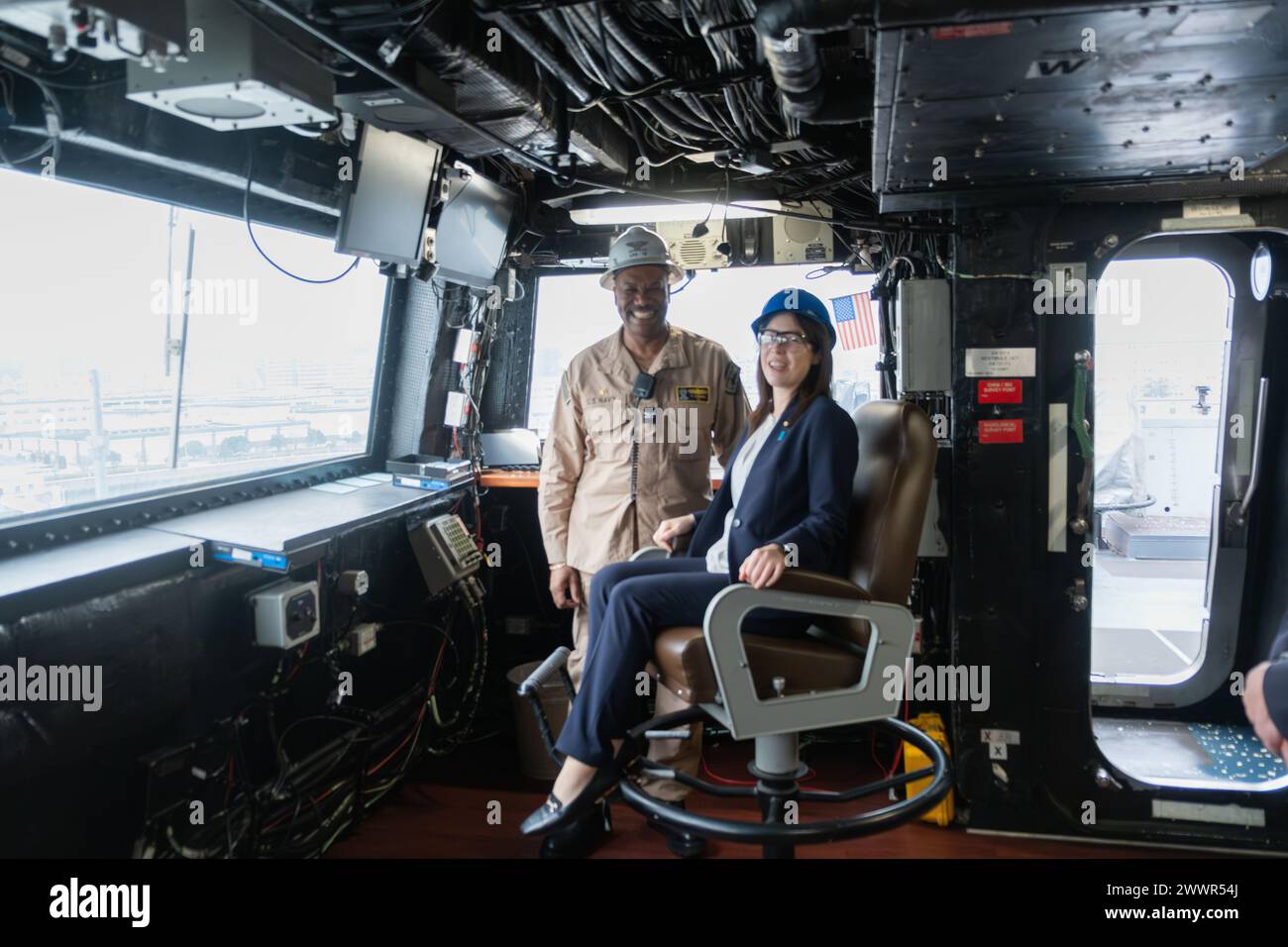 SASEBO, Japan (Feb. 20, 2024) Captain Patrick German, USS New Orleans ...