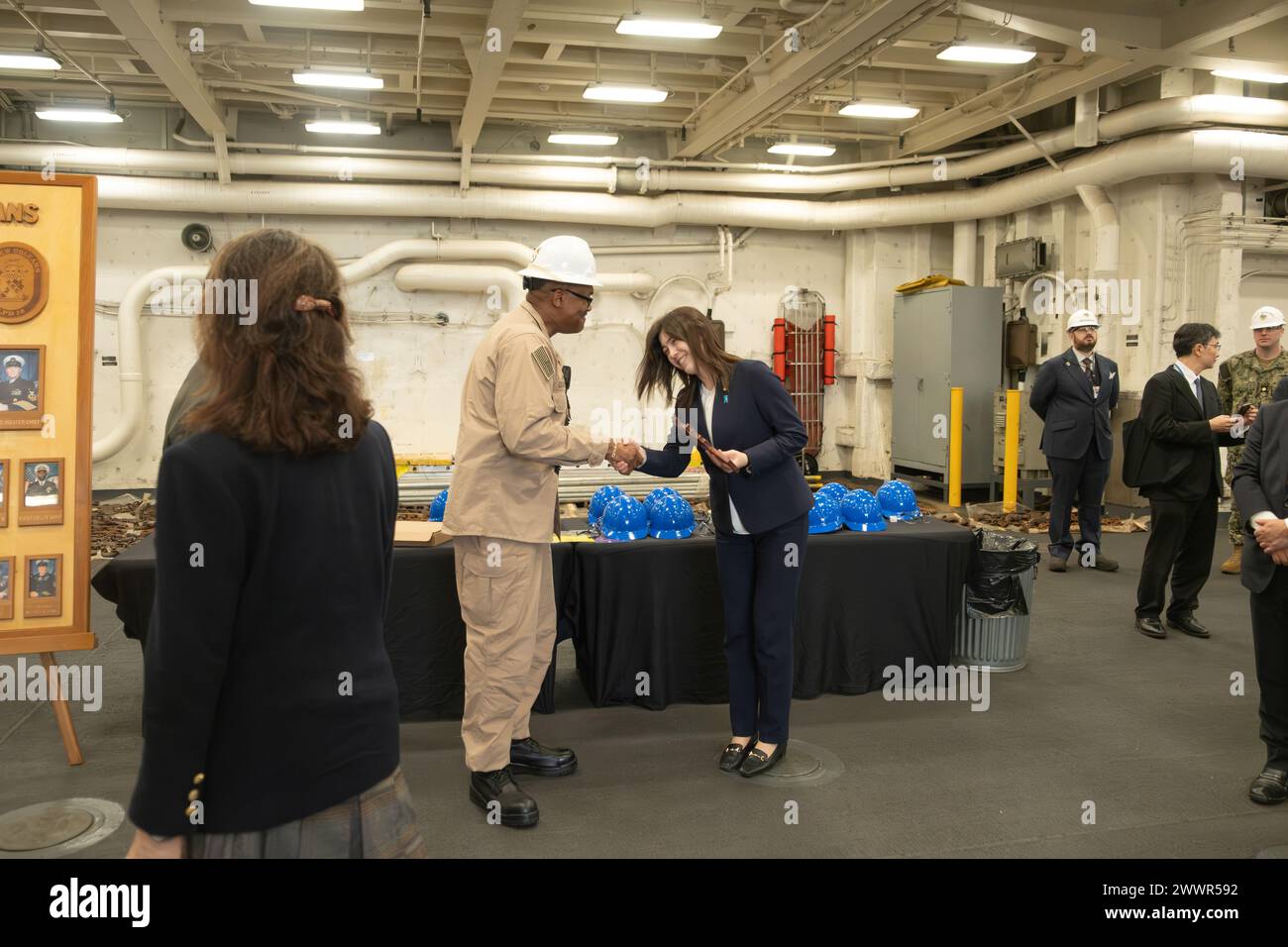 SASEBO, Japan (Feb. 20, 2024) Captain Patrick German, USS New Orleans ...