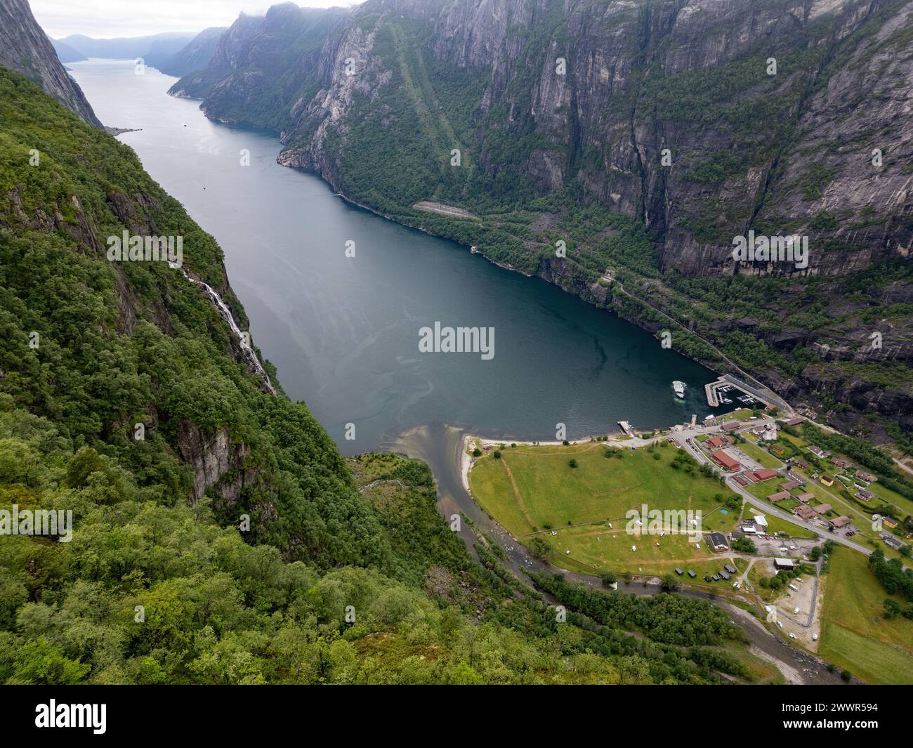 Norway landscape drone hi-res stock photography and images - Alamy