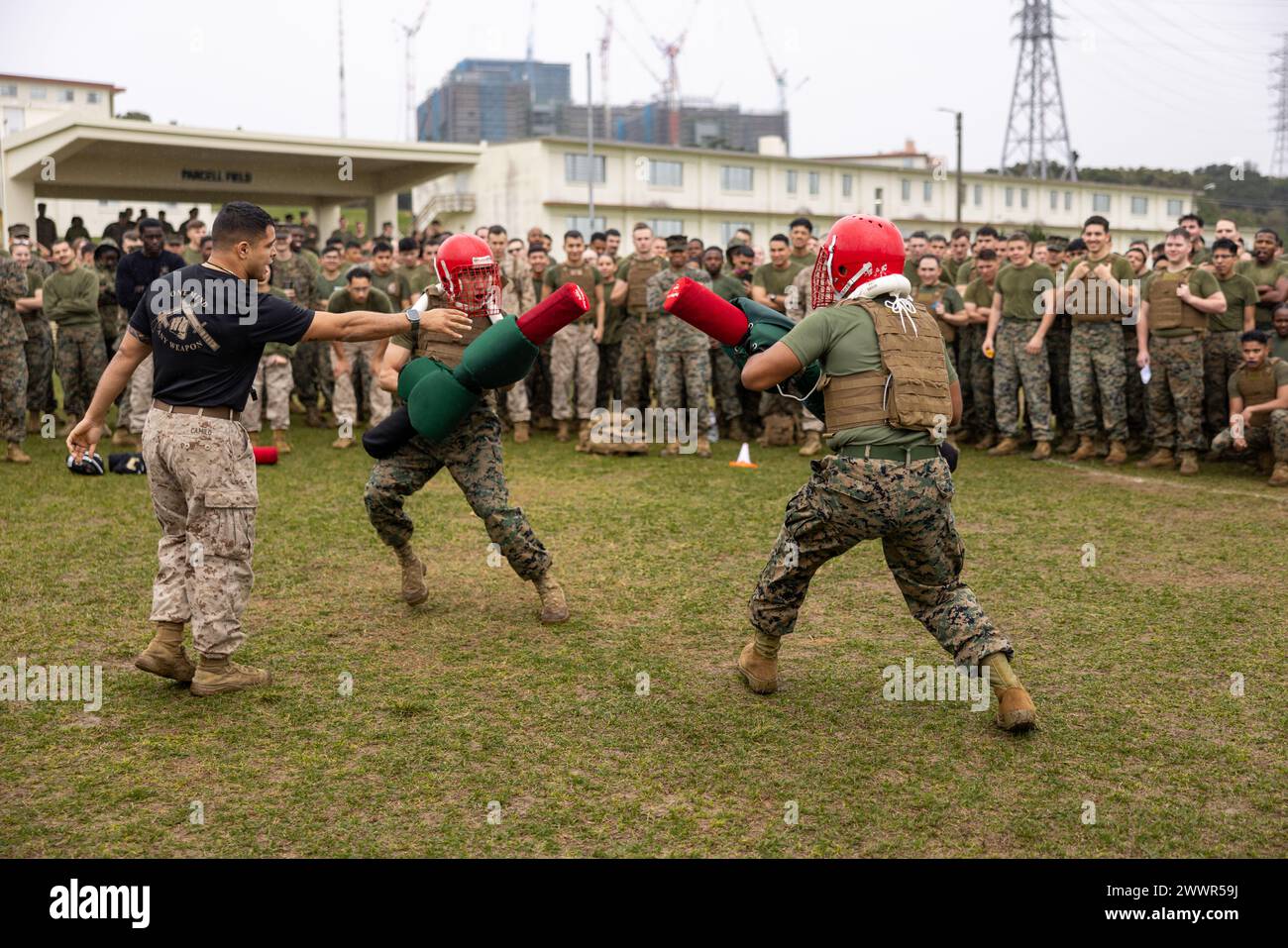 U.S. Marines with Marine Wing Support Squadron (MWSS) 172 and Marine ...
