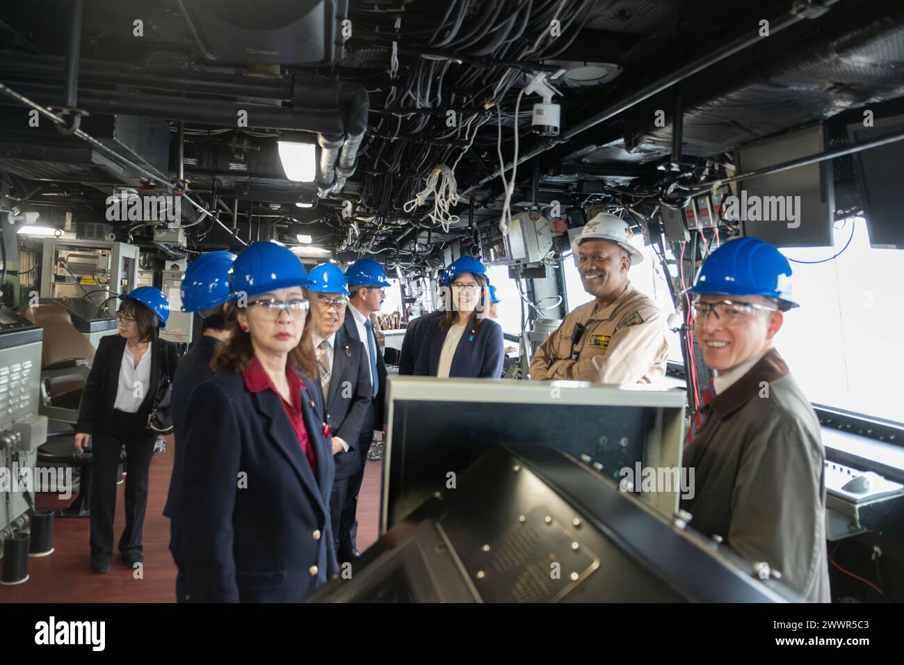 SASEBO, Japan (Feb. 20, 2024) Captain Patrick German, USS New Orleans ...