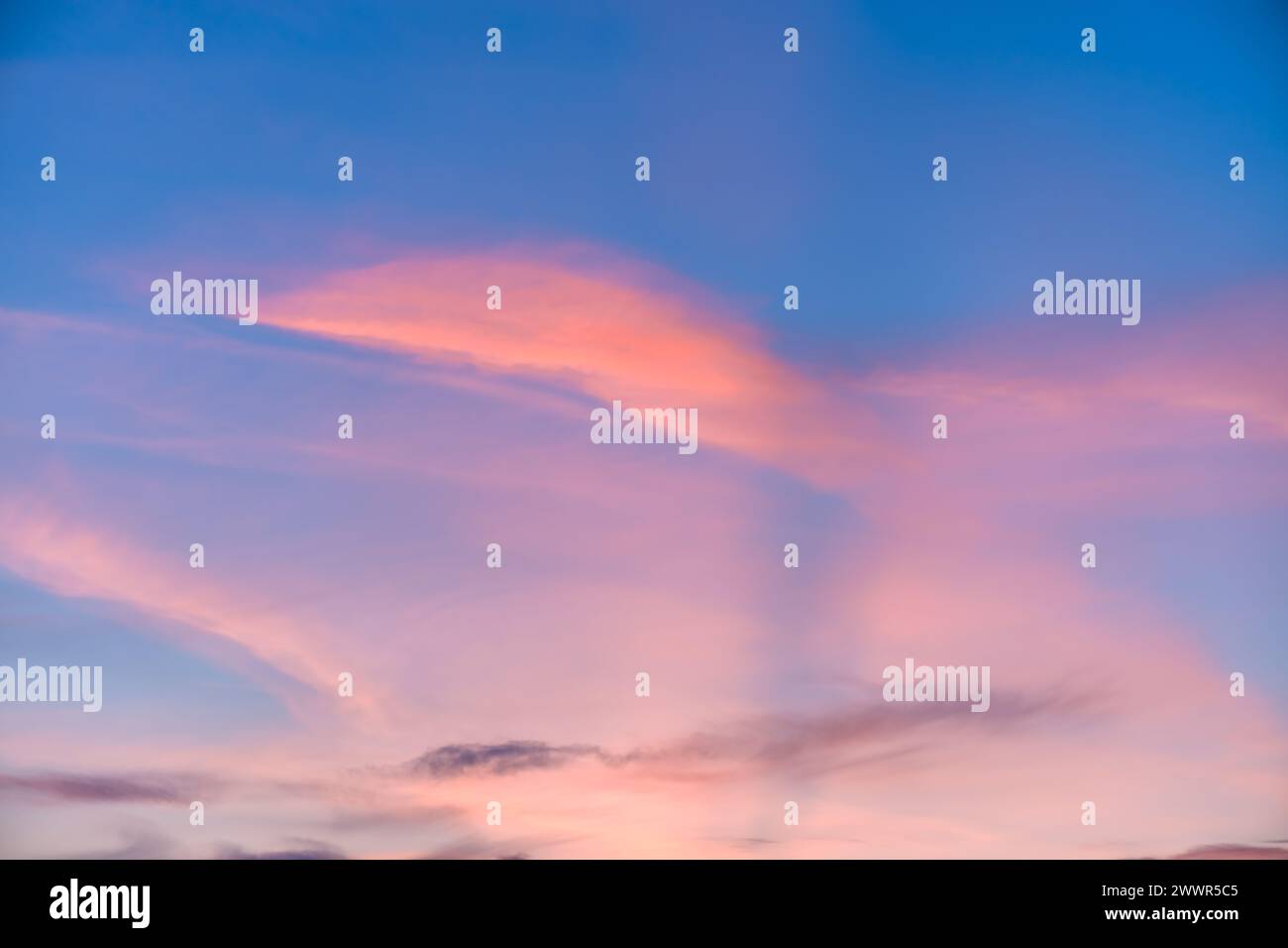 pink clouds at sunset, sunrise, magical, fantasy natural background ...