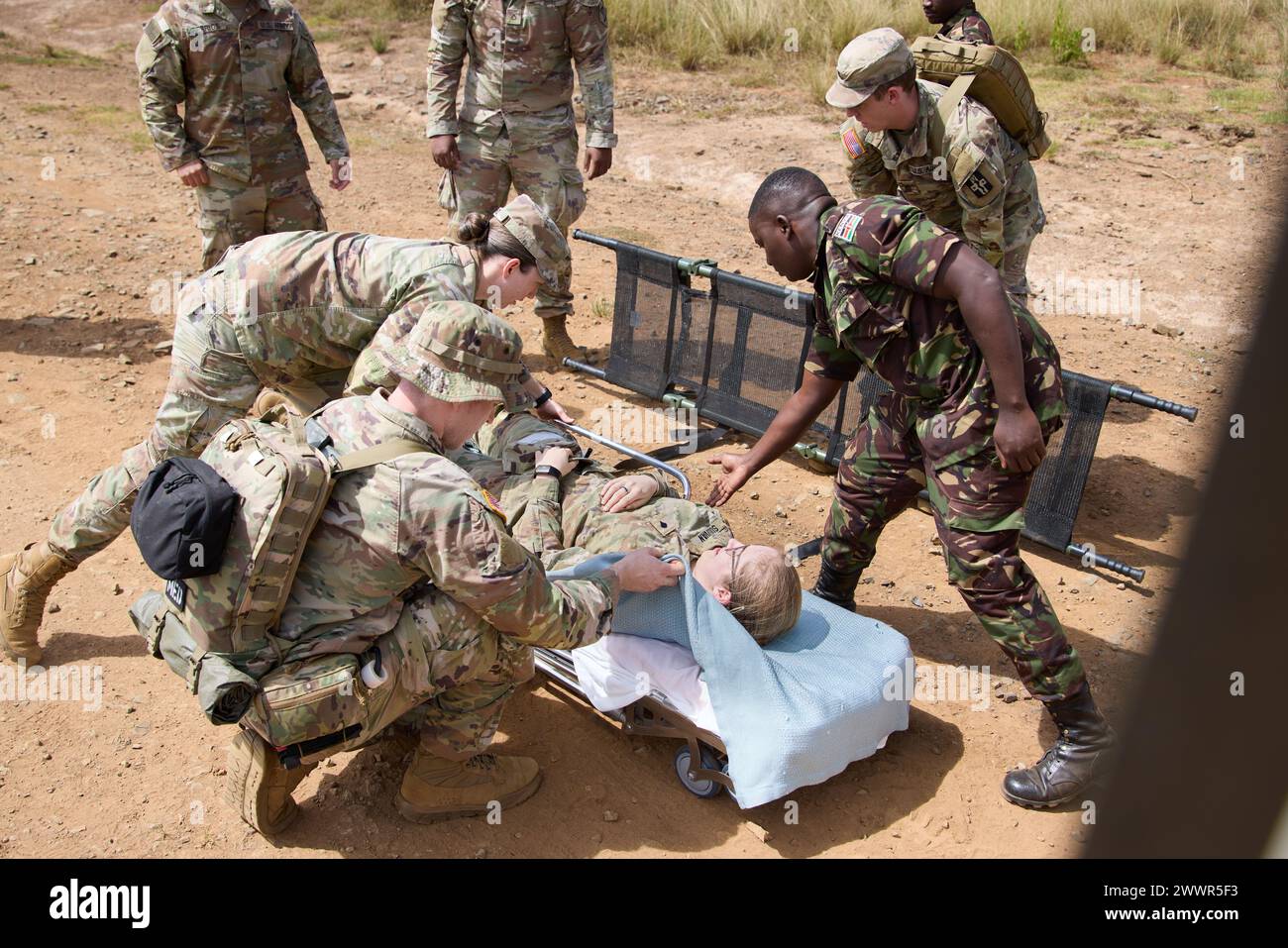 U.S. Army Soldiers from the 921st Field Hospital, 176th Medical Brigade ...