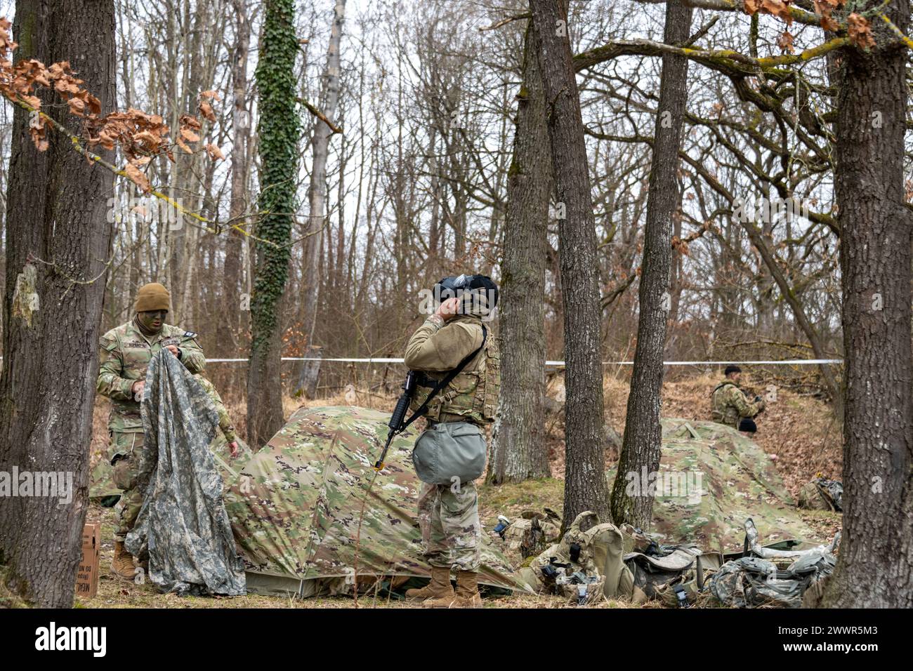 U.S. Soldiers with 30th Medical Brigade, 21st Theater Sustainment ...