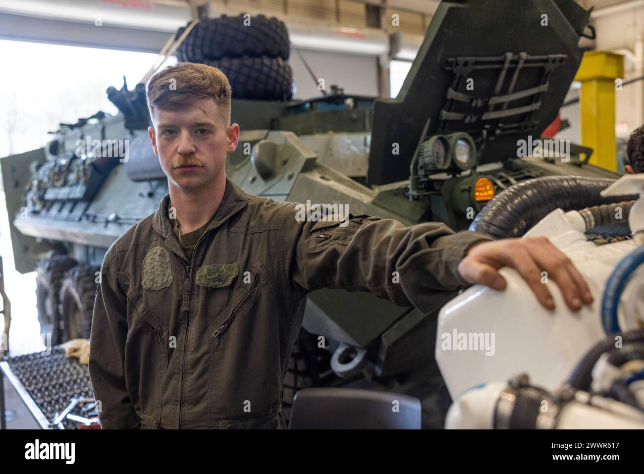 U.S. Marine Corps Cpl. Carson McIntosh, a North Carolina native and a ...