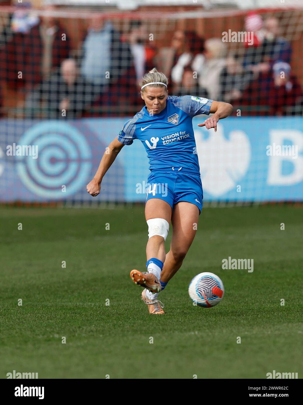 Durham Women's Becky Salicki during the FA Women's Championship match ...