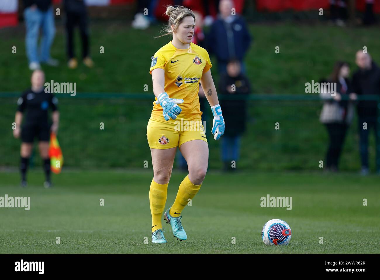 Claudia Moan of Sunderland during the FA Women's Championship match ...