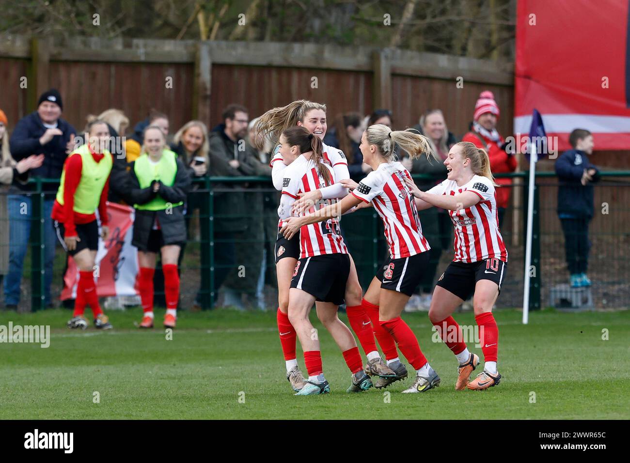 Sunderland's Emily Scarr celebrates after scoring their first goal ...