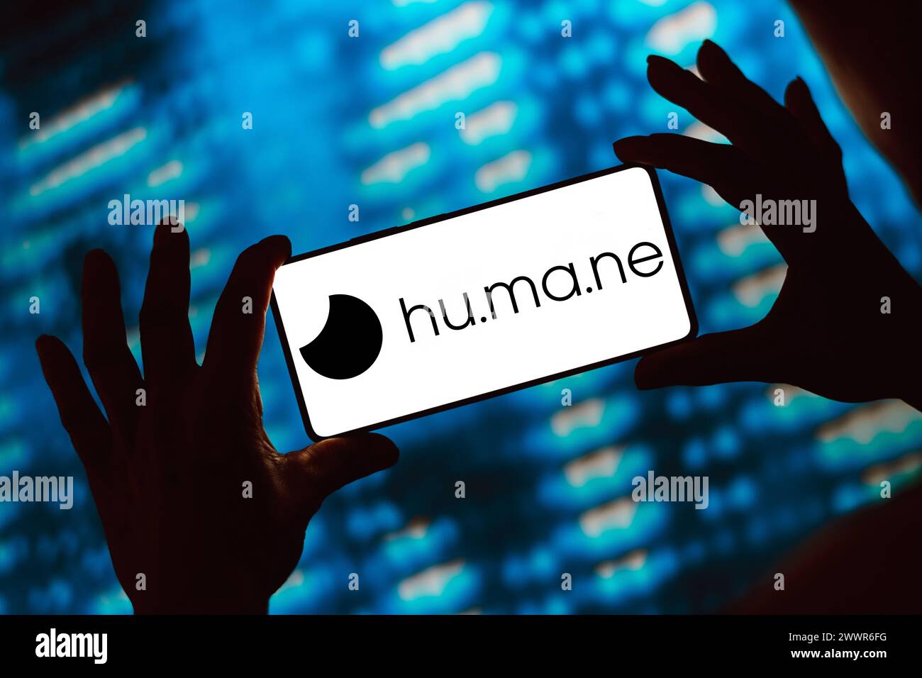In this photo illustration, the Humane Inc. logo is displayed on a ...