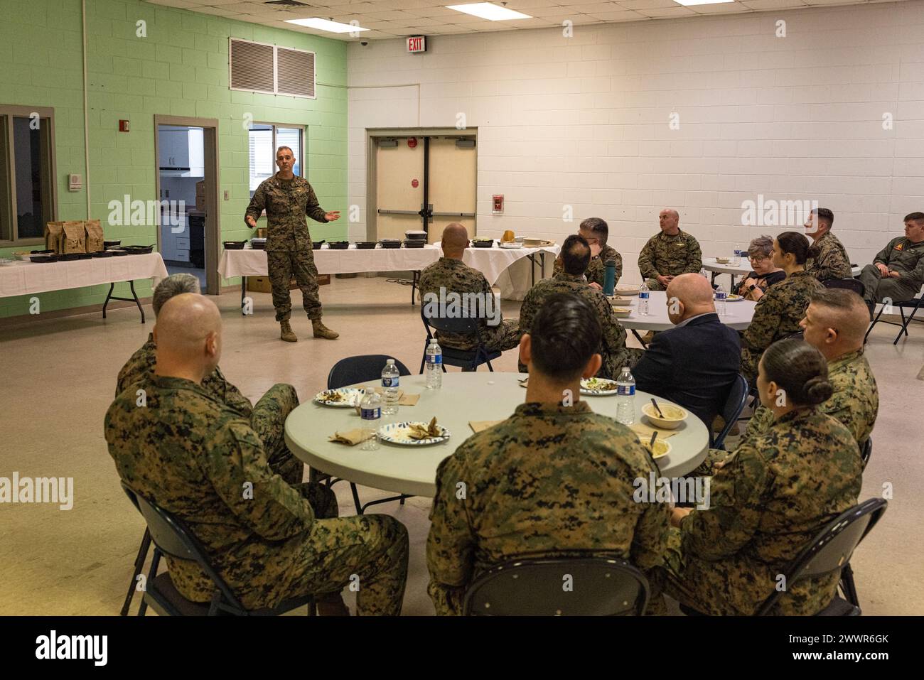 U.S. Marine Corps Col. Garth W. Burnett, commanding officer, Marine ...