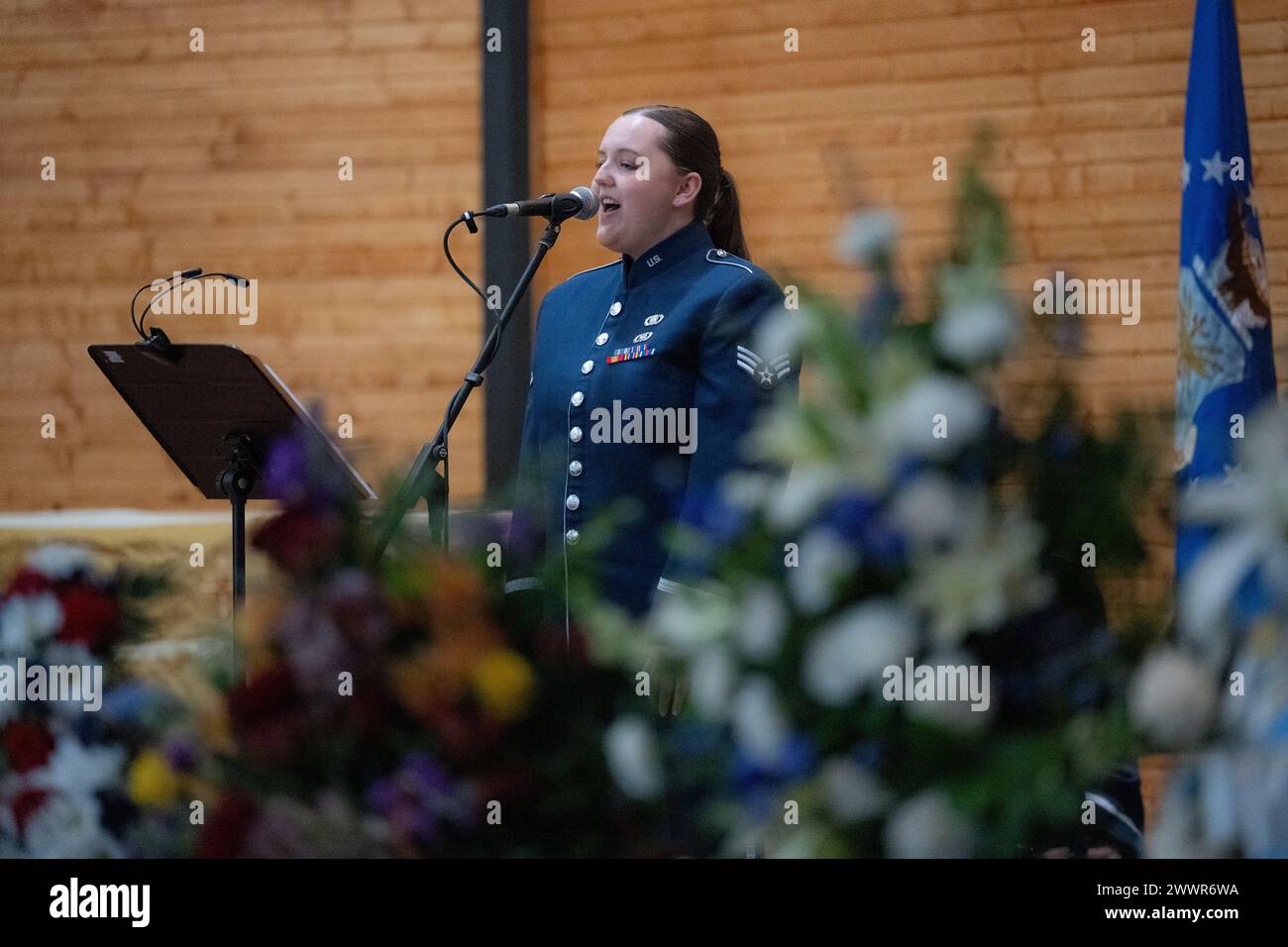 U.S. Air Force Senior Airman Emily Marshall, Band of the West vocalist ...