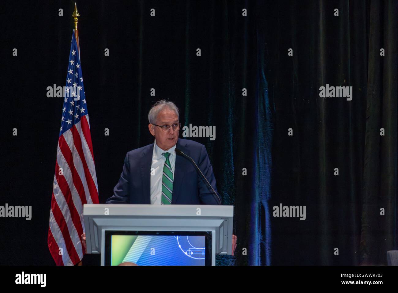 CDAO Craig Martell Addresses the Main Stage Audience (2 Stock Photo - Alamy