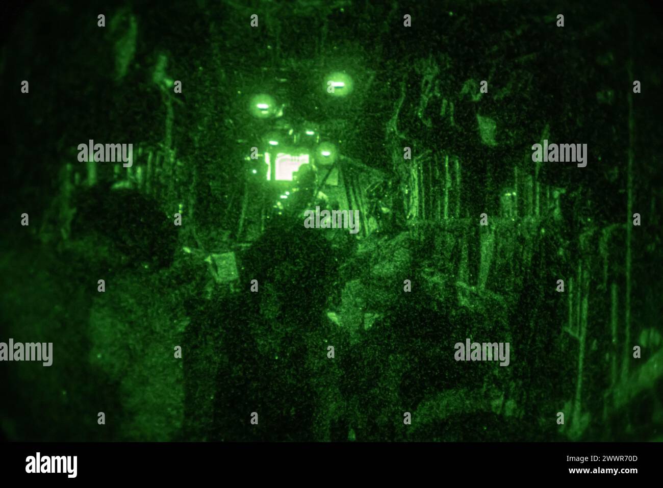 U.S. Marine Corps crew chiefs with Marine Heavy Helicopter Squadron ...