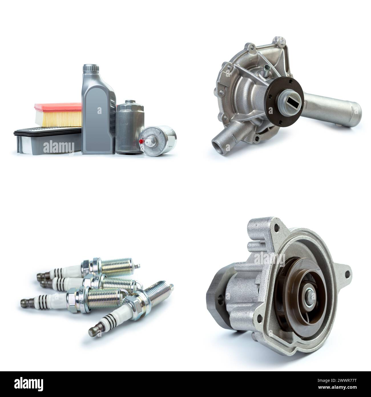 Various car parts necessary for vehicle service Stock Photo - Alamy
