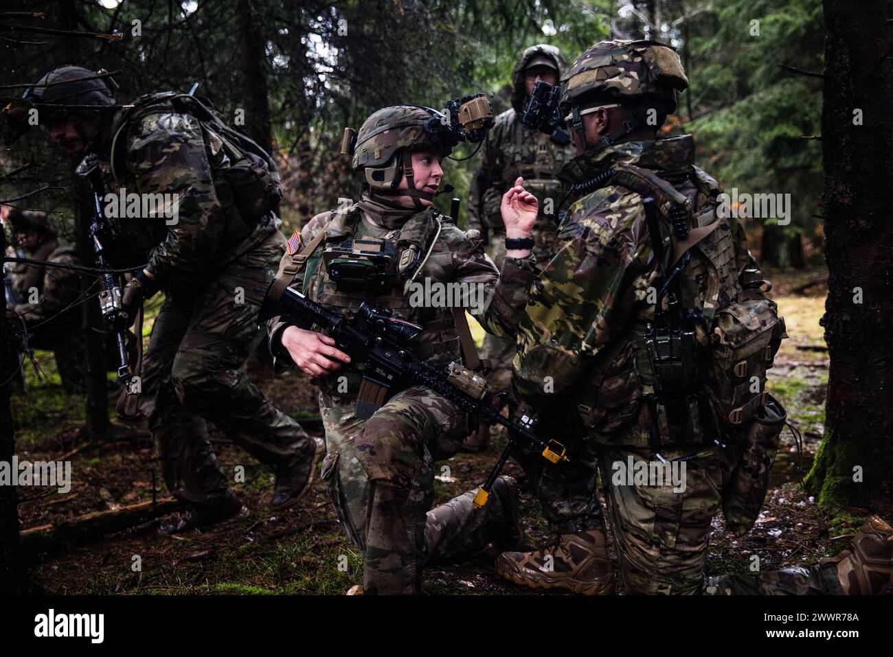 U.S. Army 1st Lt. Hayley Farmer, attached to 2nd Cavalry Regiment (2CR ...